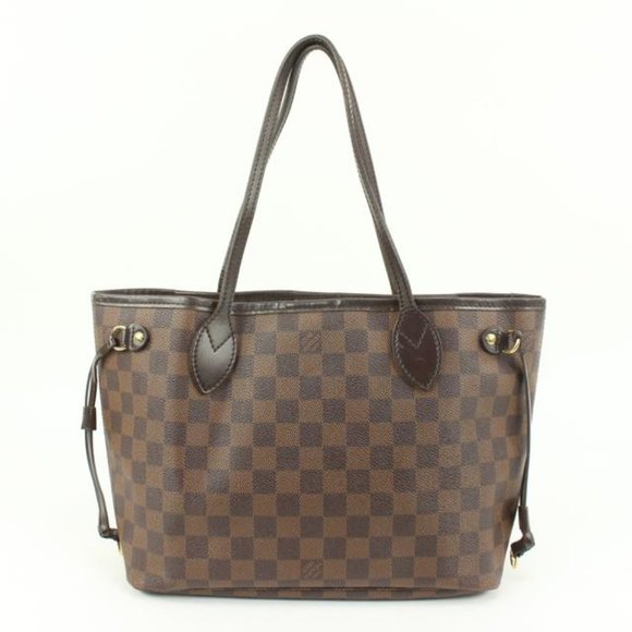 Louis Vuitton | Bags | Louis Vuitton Small Damier Ebene Neverfull Pm ...